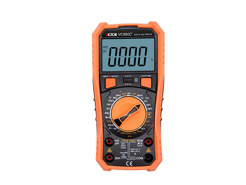 Mini Victor Digital Multimeter Vc890c Multimeter De Alcance Manual 1999 Lcd Ncv Live True Rms
